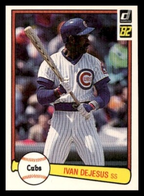 1982 Donruss #48 Ivan DeJesus Chicago Cubs Baseball card | eBay