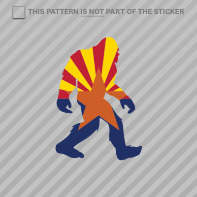 Arizona Bigfoot Sticker Self Adhesive Vinyl AZ big foot sasquatch yeti ...