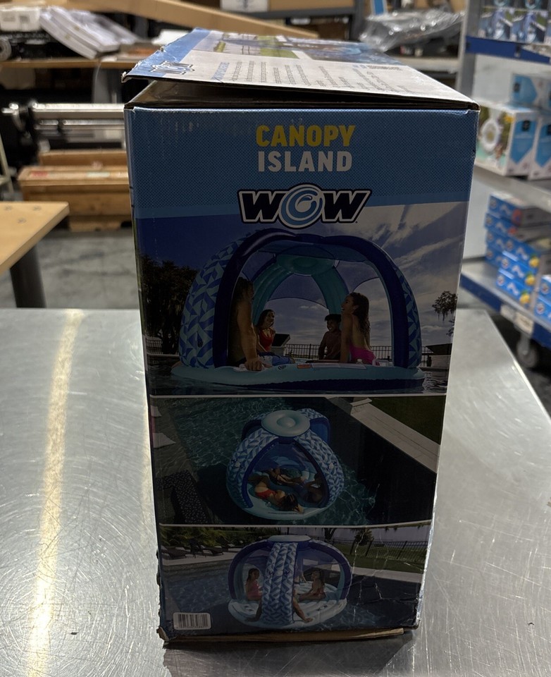 WOW Sports Pool Canopy Island Heavy Duty Inflatable Float | eBay