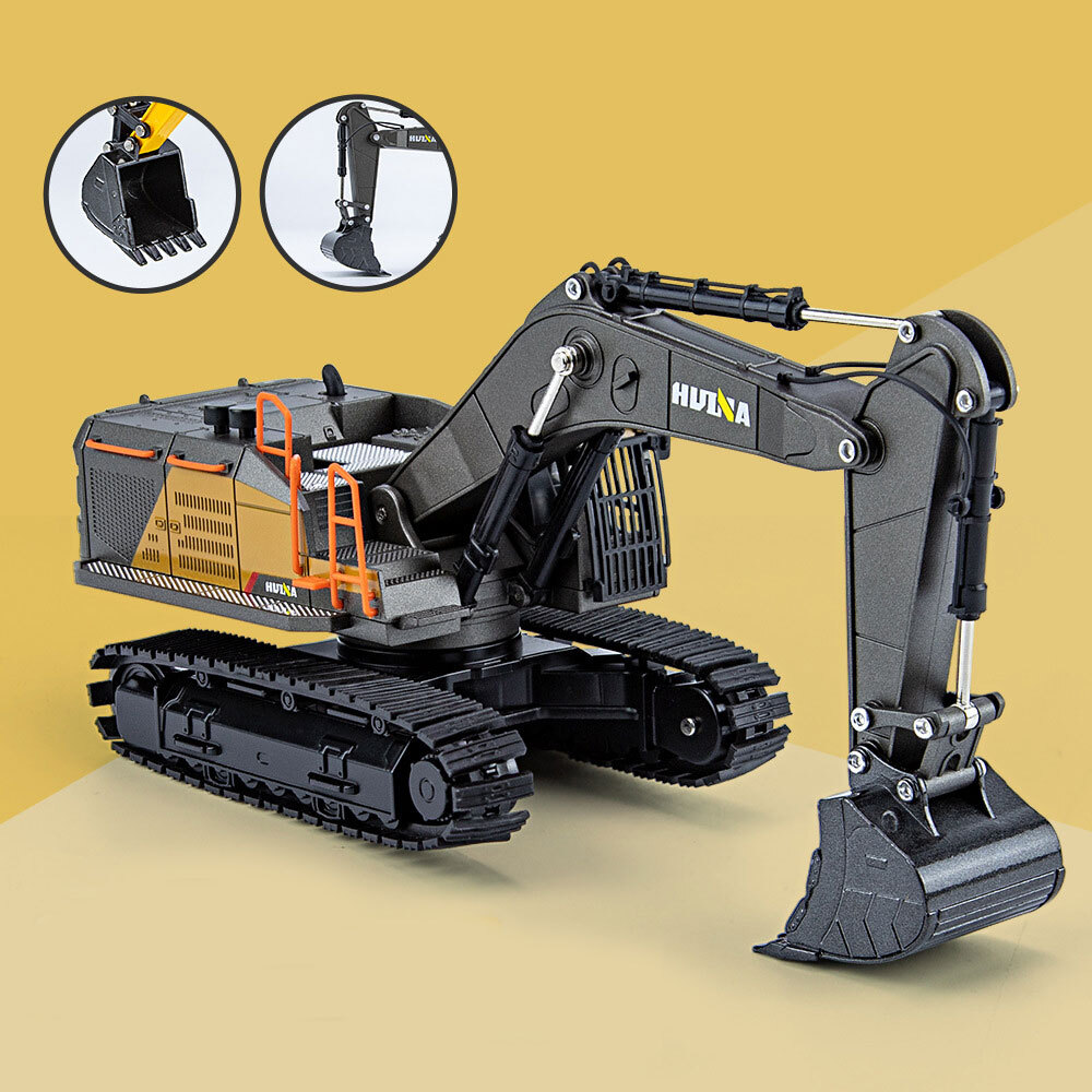 1/50 Scale Excavator Truck Toy Construction Vehicle Model Diecast Boys ...