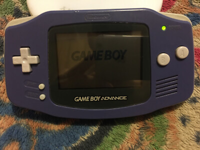 Nintendo Game Boy Advance Indigo Handheld System PLEASE READ ...
