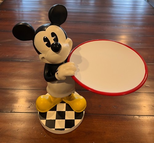 Disney Mickey Mouse Waiter Server Butler Holding Plate Statue Medium ...