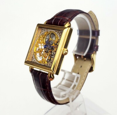 UNIQUE Men's SKELETON Watch STAUER 20879. Manual Wind. Keeping Time | eBay