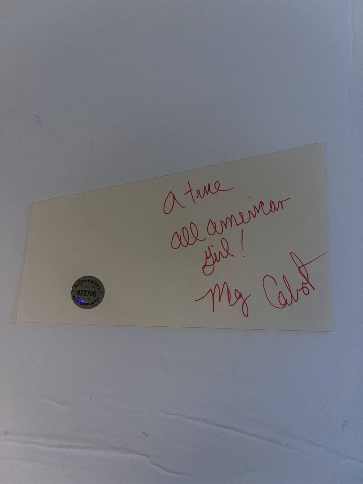 Meg Cabot signed CUT hologram | eBay