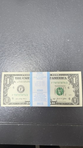 $1 100 Strap, Sequential, Uncirculated, BEP strap | eBay