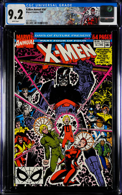 X-Men Annual #14 (1990) CGC 9.2, Mint Case! Custom! White! 1st Gambit ...