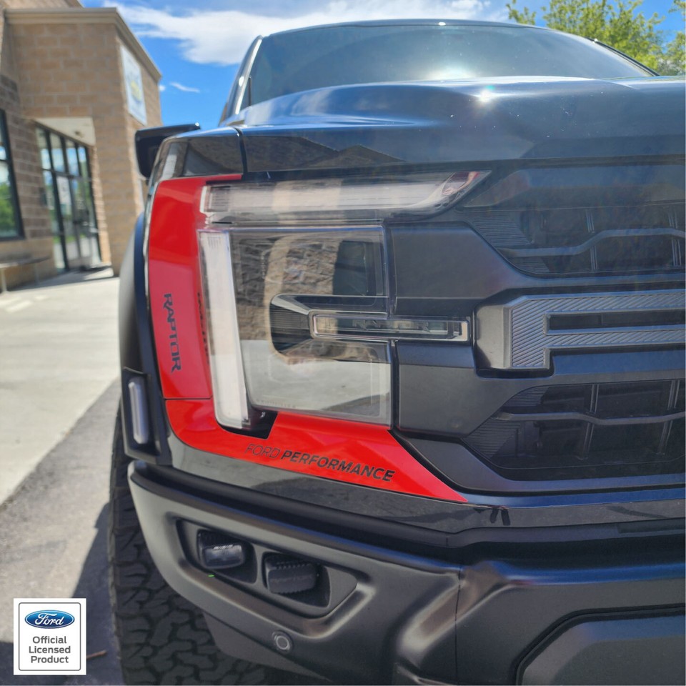 2024-2025 Ford Raptor F-150 Headlight Accent Vinyl Decals FP/Raptor ...