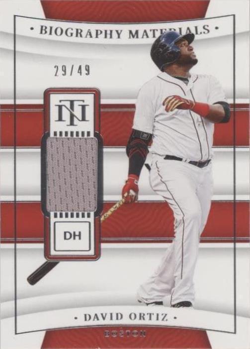 2022 Panini National Treasures - Biography Materials David Ortiz #BIO ...