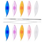 Tatting Shuttle Kit 10 Pcs Plastic Tatting Shuttle With Beading Needles ...