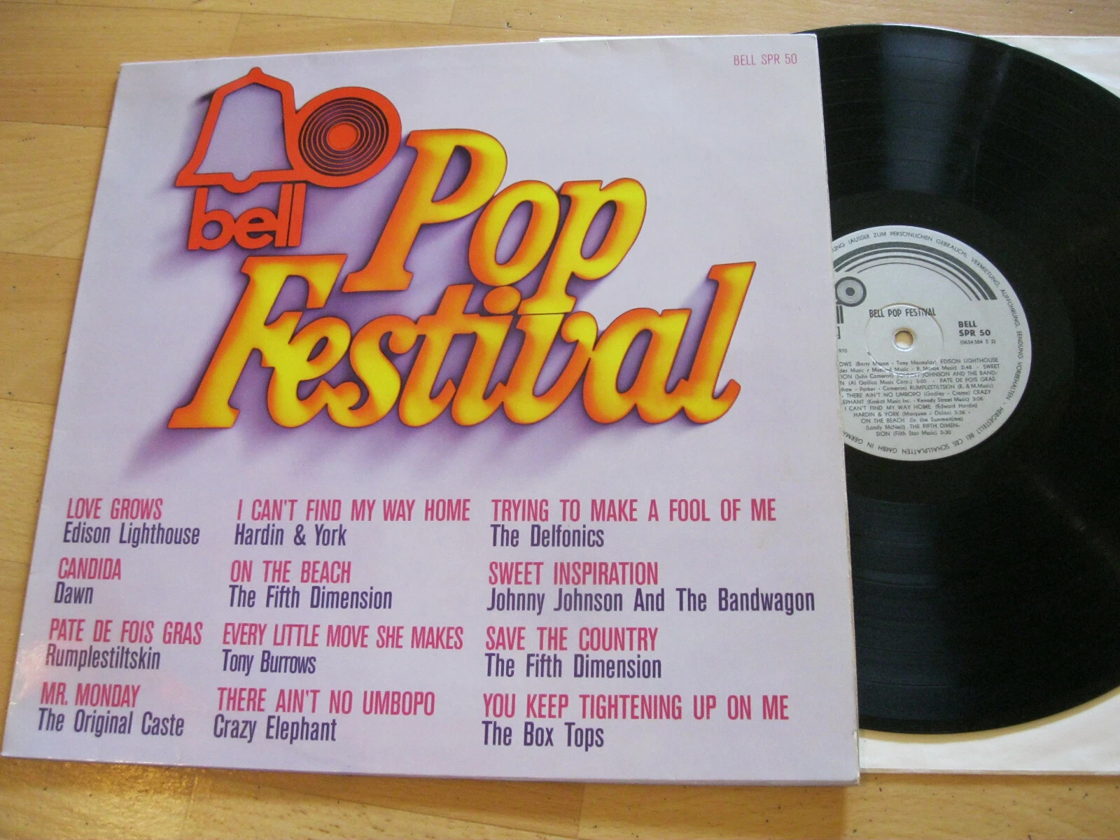LP Various Bell Pop Festival The Delfonics The Box Tops Dawn Vinyl BELL ...