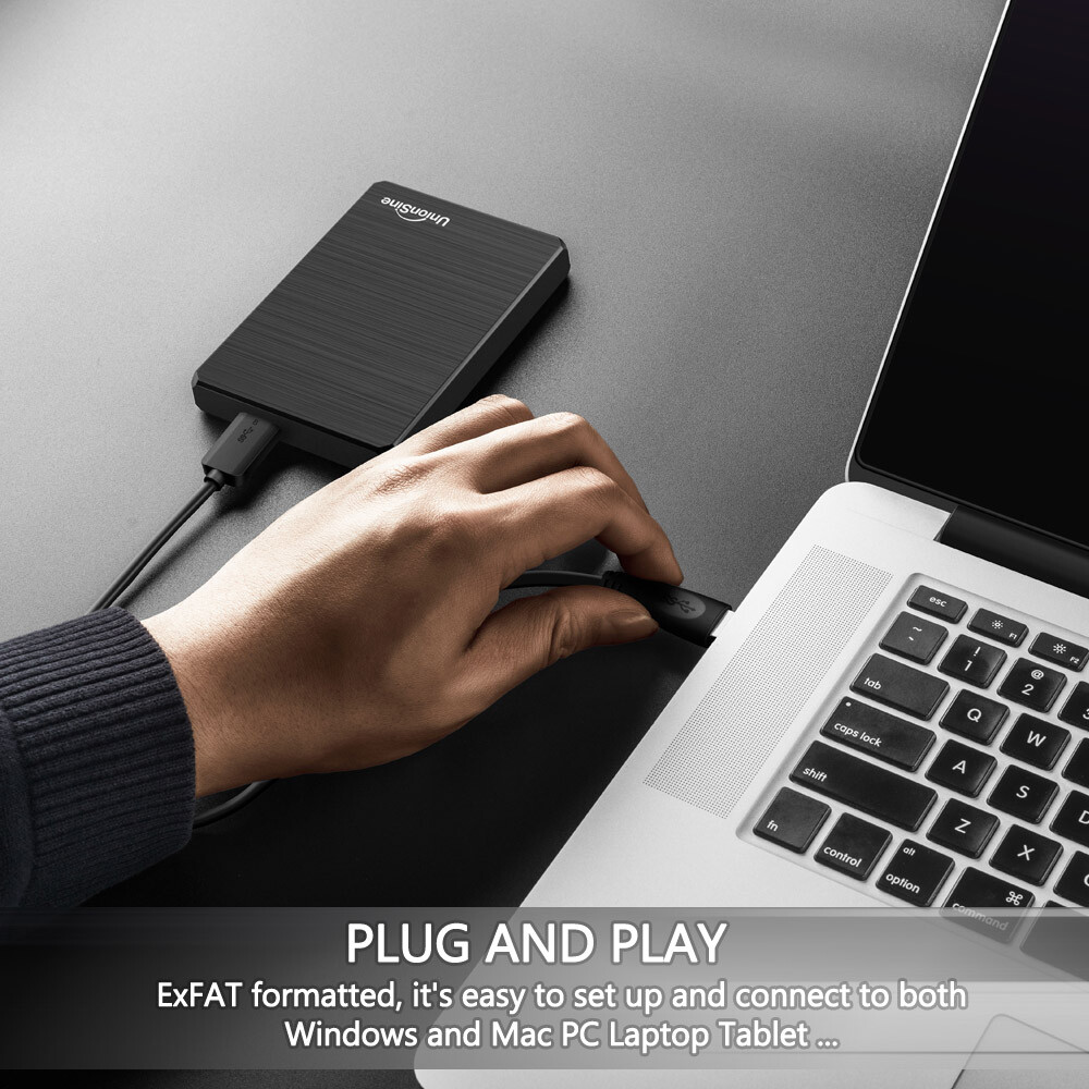 Ultra Slim External Hard Disk Drives 2TB 1TB 500GB USB 3.0 Extended HDD ...