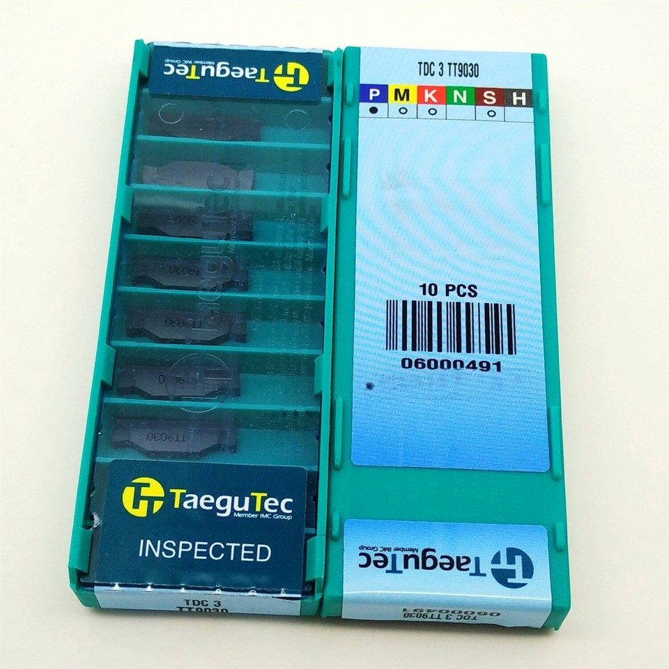 10Pcs Taegutec Car Grooving Inserts New TDC3 TT9030 fn | eBay