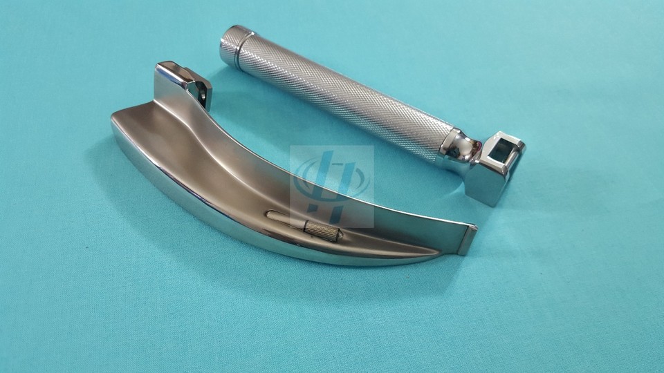 LARYNGOSCOPE MACINTOSH MAC BLADE #4 +SMALL HANDLE "AA" ANESTHESIA ...