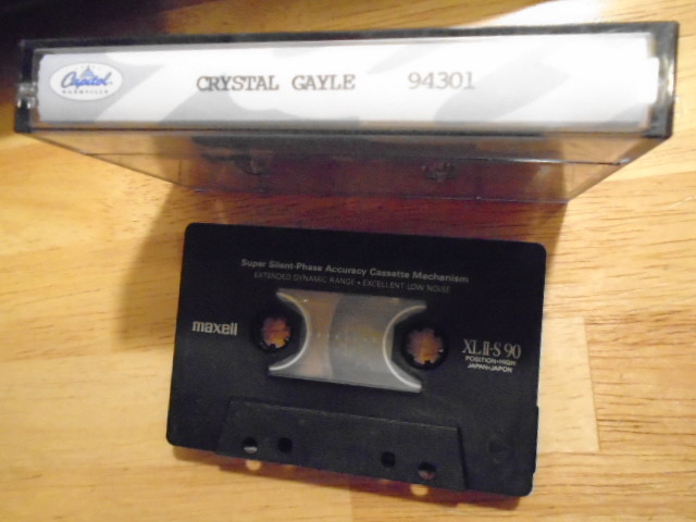 RARE PROMO Crystal Gayle master CASSETTE TAPE Ain't Gonna Worry GARTH ...