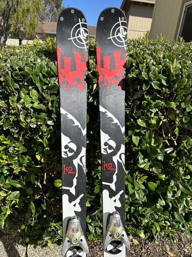 179 cm K2 Public Enemy Twin Tip Park All Mountain Skis w/ MARKER ...