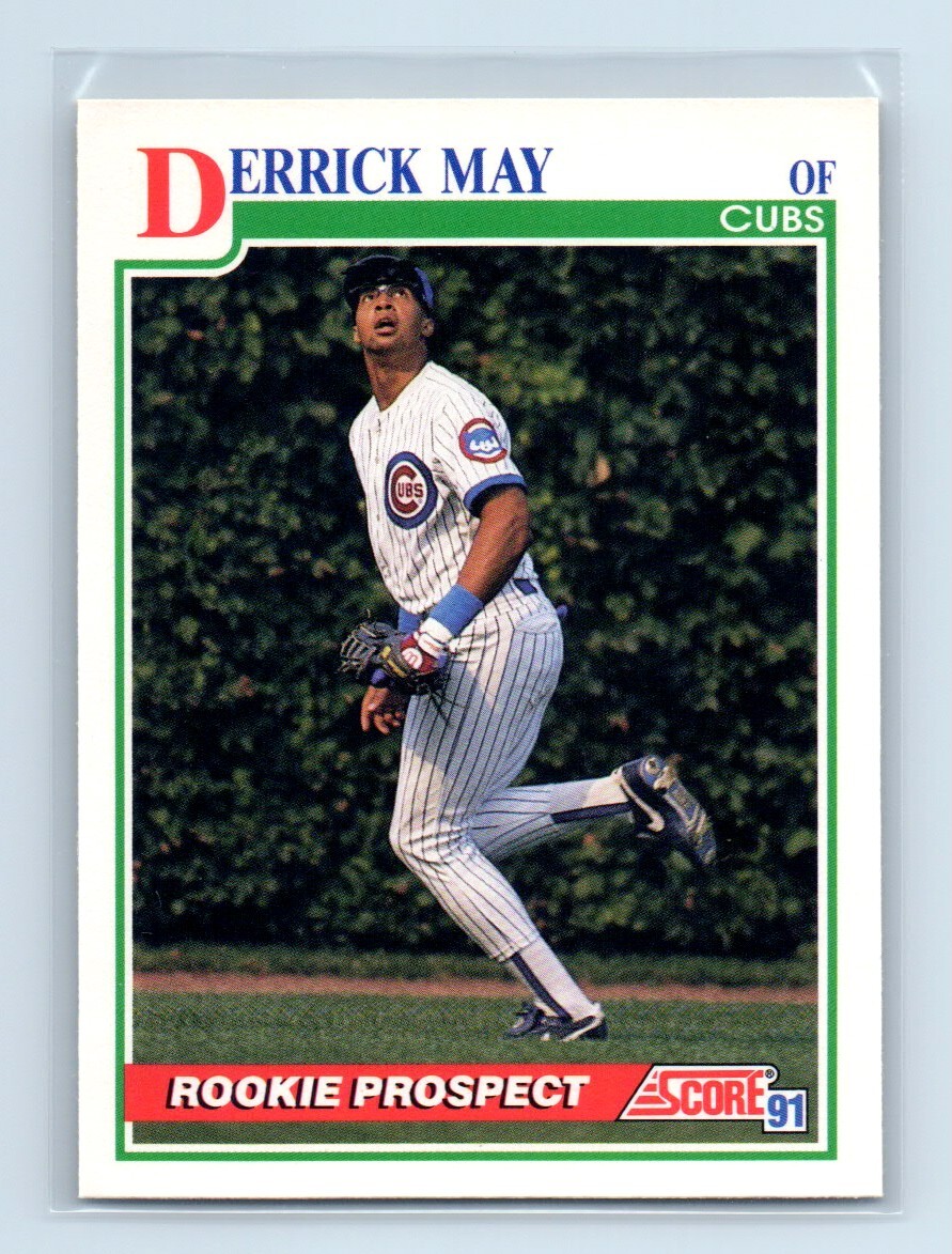 1991 Score Straight from the Pack Derrick May Chicago Cubs #379 | eBay