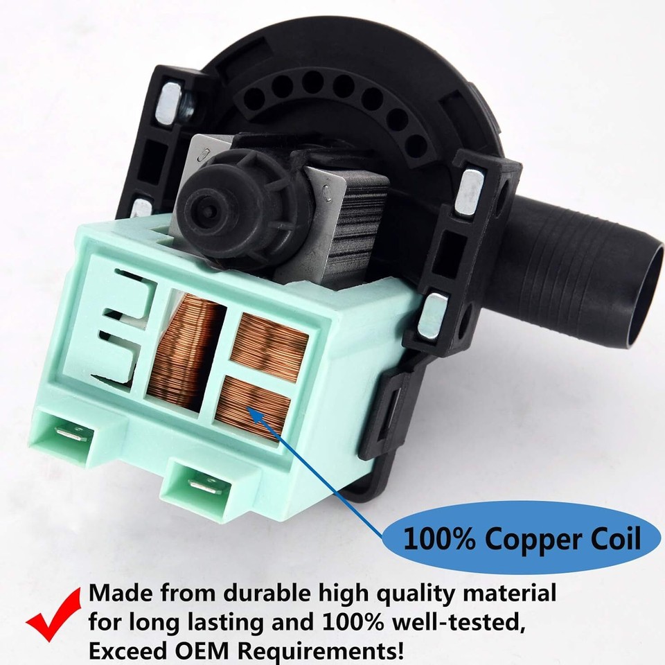 Washer Water Drain Pump For Haier Washing Machine HLP21N HLP23E RWT350 ...