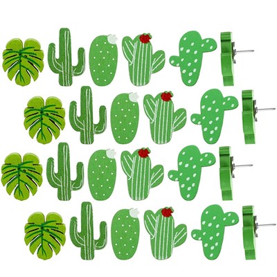 30 Pcs Thumbtacks Cute for Cork Board Decorative Cactus Push Pins | eBay UK