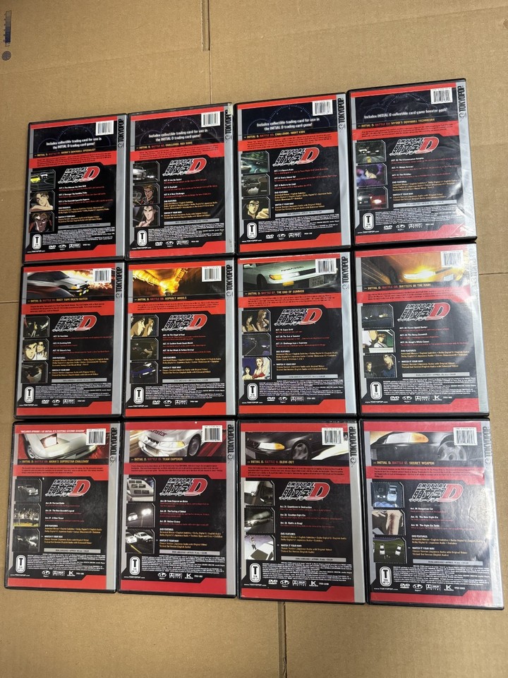 Initial D TokyoPop 12-Disc Set (DVD) Complete Near Mint | eBay