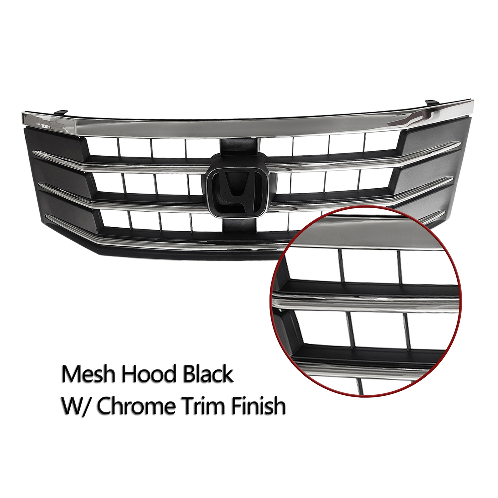 For 2010 2011 2012 Honda Crosstour Front Chrome Bumper Mesh Grille | eBay