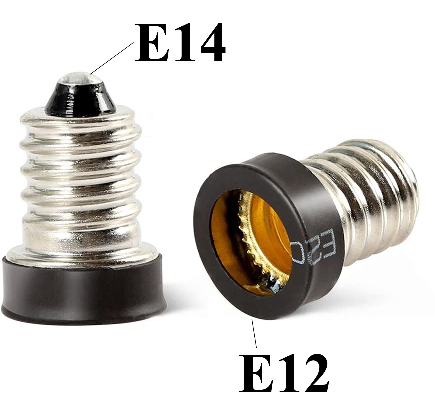 10pcs E14 to E12 Adapter Converter Lamp Adapter for Incandescent, LED ...