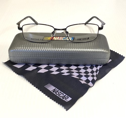 New, NASCAR NCO-N12 COL. 004 Black 52[]18-140 Eyeglass Frames with Case ...