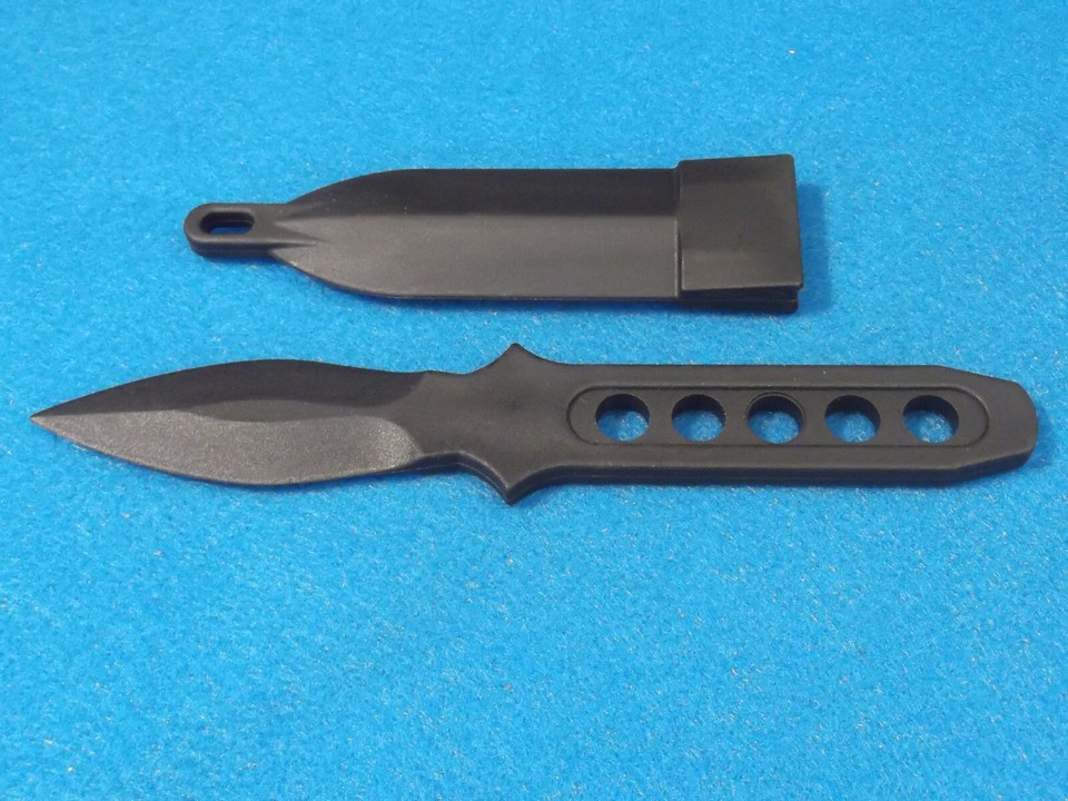 CIA Sticker Neck Knife M4257 non-metal polycarbonate double edge dagger ...