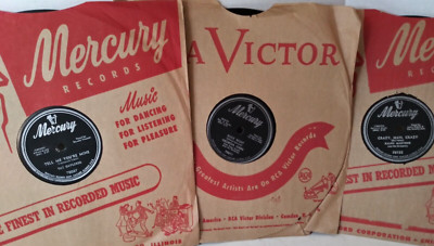 3x78rpm Early Rock/Pop RALPH MARTERIE Go Away, GEORGIA GIBBS, THE ...
