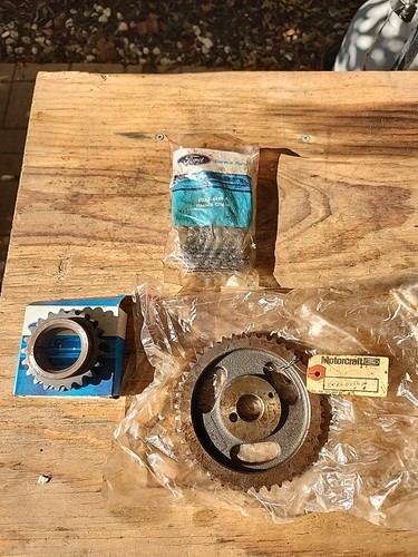 Ford 302 351W DOUBLE ROLLER TIMING GEAR Gears Chain SET NOS VINTAGE OEM ...