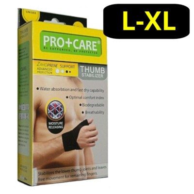 Pro+Care Thumb Zahoprene Support (L/XL) Stabiliser Lower Joints ProCare ...