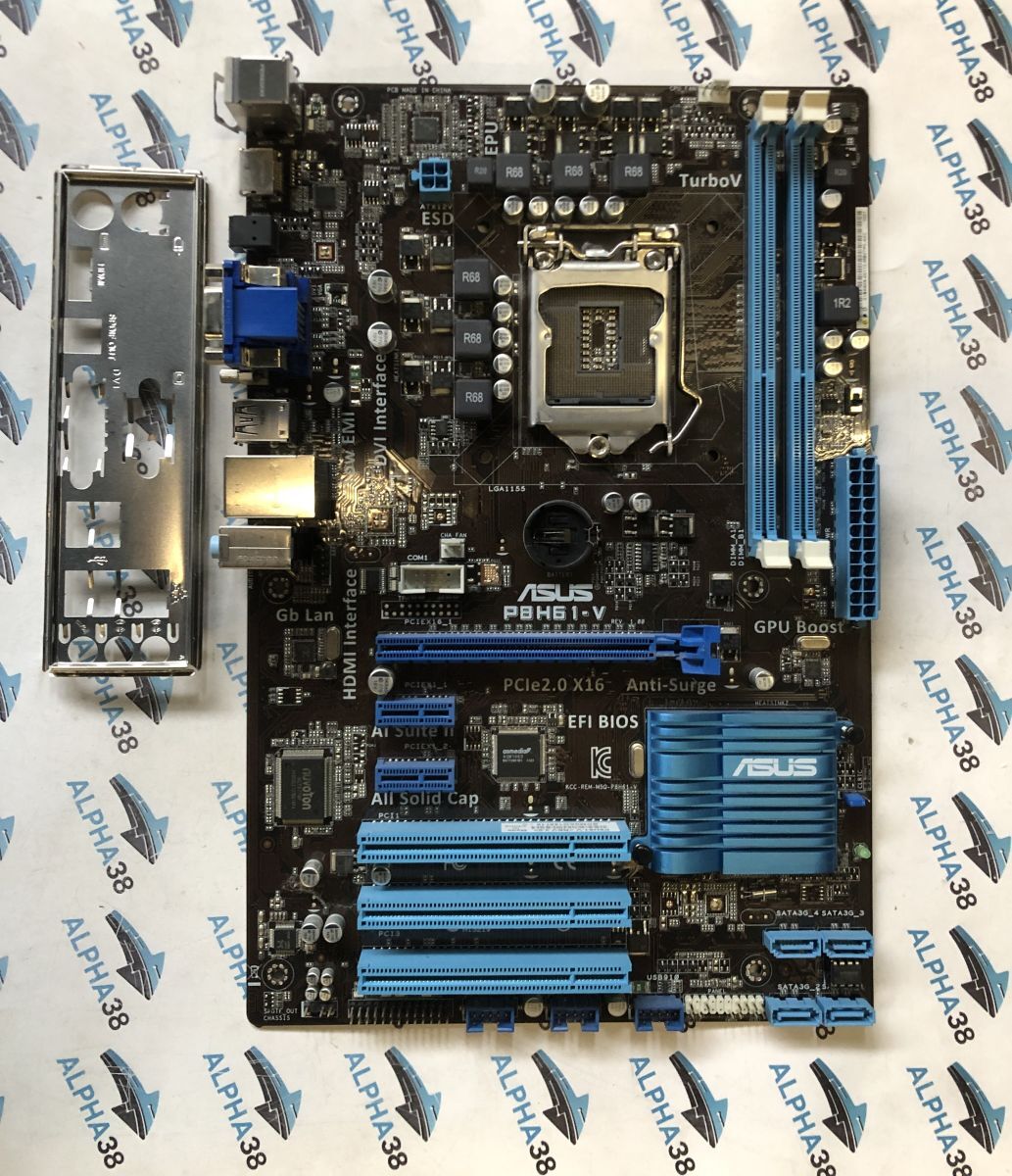Asus P8H61-V Intel H61 2x DDR3 RAM Socket 1155 ATX Optical S/Pdif Out ...
