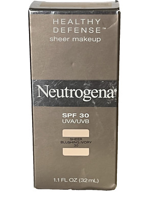 Neutrogena Healthy Defense Sheer Makeup, SPF 30, Sheer Blushing Ivory ...