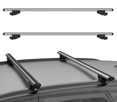 220 LBS Carrier Roof Racks Cross Bars Silver 2X for Mitsubishi ...