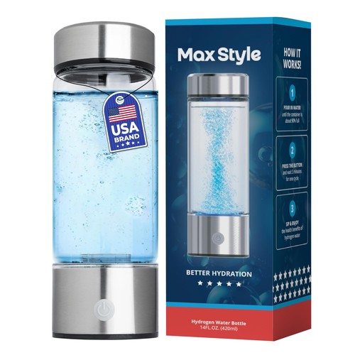 , Hydrogen Water Bottle 14 oz/420ml, Water Ionizer with SPE Technology, Hydro... | eBay