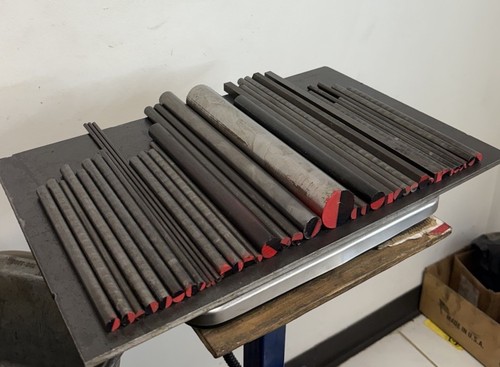 Misc 4140 CD & HR Steel Round, Square,Hex Bar Lot (37 PCS, Approx 21.85 ...