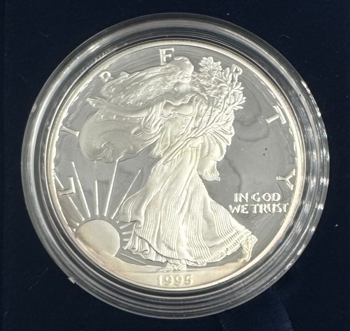1995 Silver American Eagle One Dollar Proof Coin | eBay