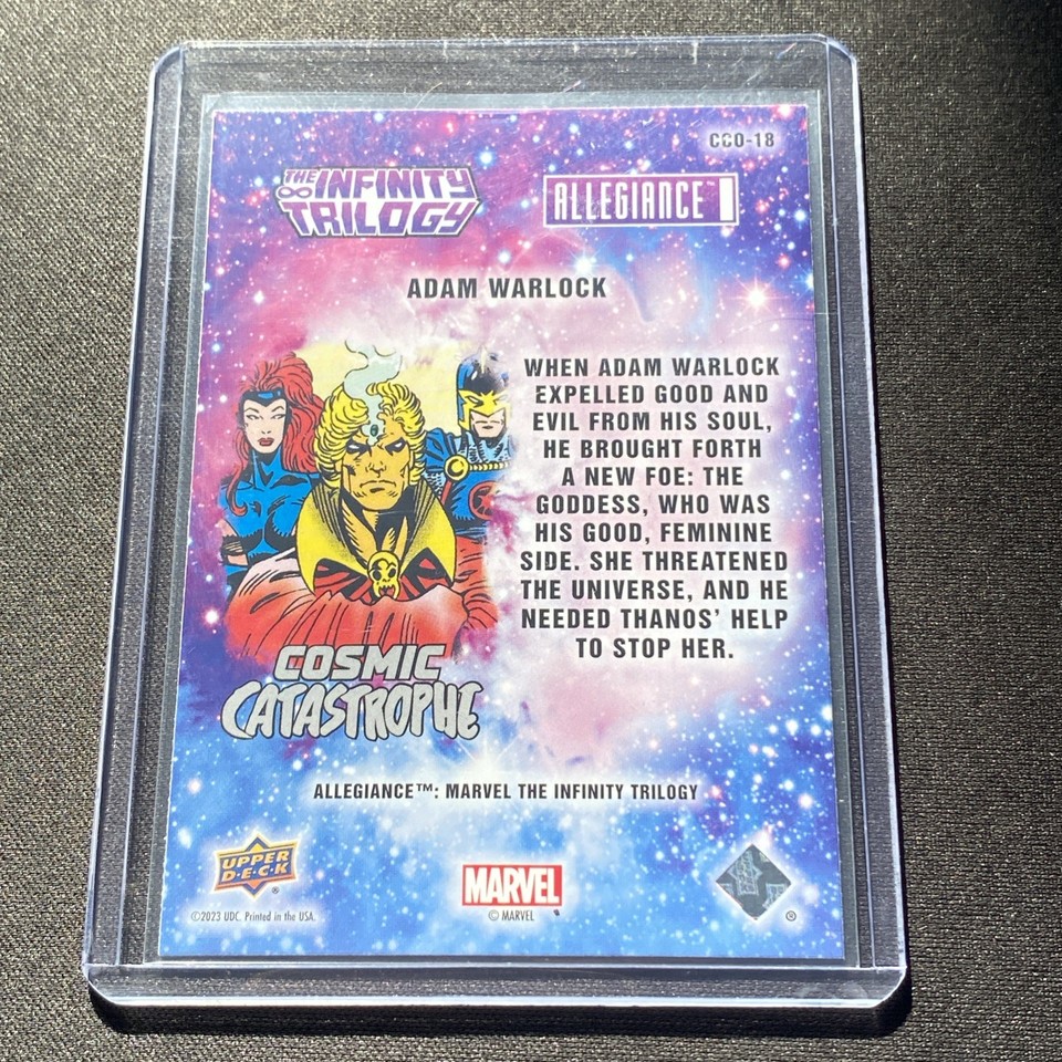 Adam Warlock Marvel The Infinity Trilogy Allegiance Card # CCO-18 | eBay
