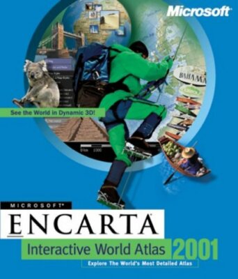 Microsoft Encarta 2001 - Interactive World Atlas - VGC (219-00288 ...