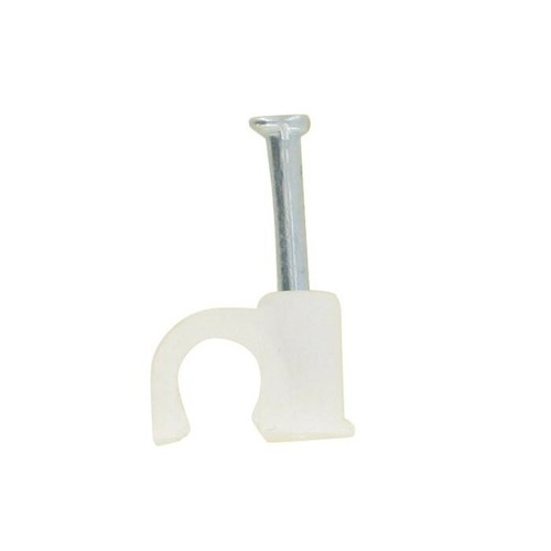 Lot 20 pontet rigide blanc attache câble fil électrique ° 7 mm DHOME | eBay