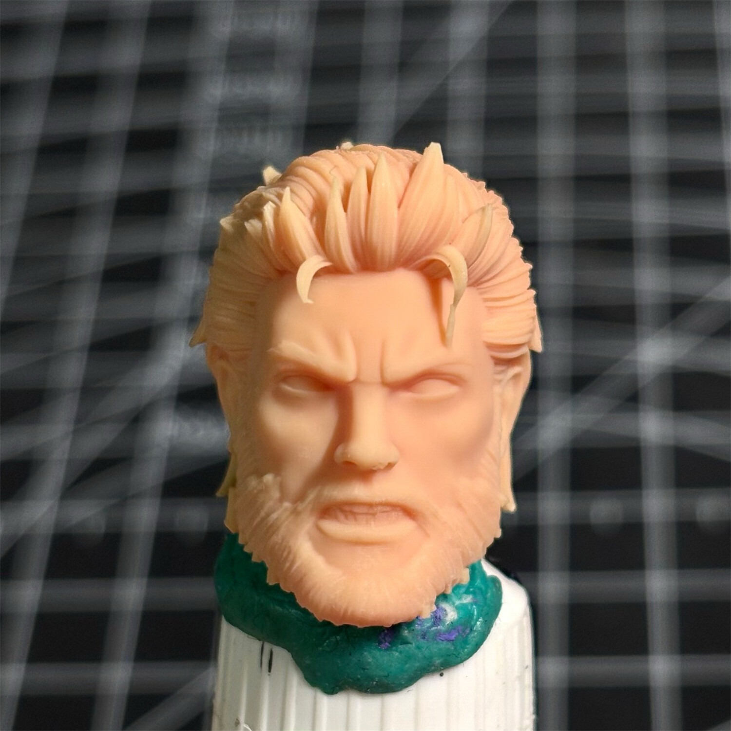 Unpainted 1/12 Scale Ultimate Beard Peter Parker Head Sculpt Fit 6 ...
