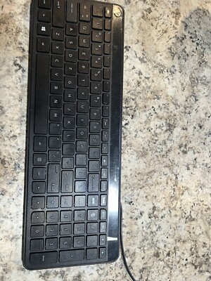 HP Keyboard SK-2028 US Keys Black Slim Wired PC US Tested Working | eBay