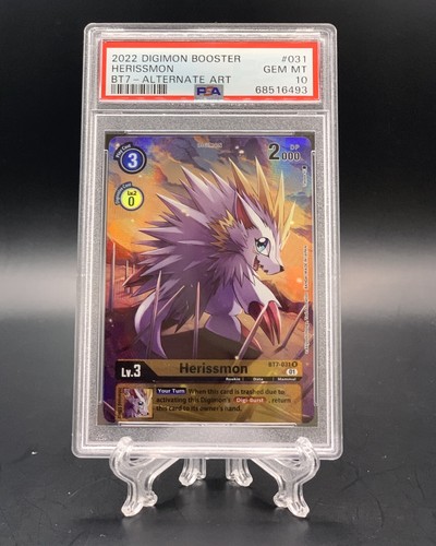 Herrismon Alternate Art Digimon Card Game Next Adventure PSA 10 Gem ...