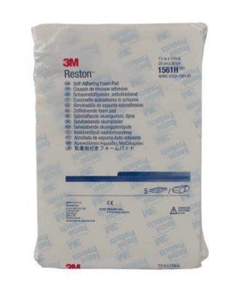 3M EA Reston Self-adhering Foam Dressing Pad 11-3/4" X 7-7/8" 1561H ...
