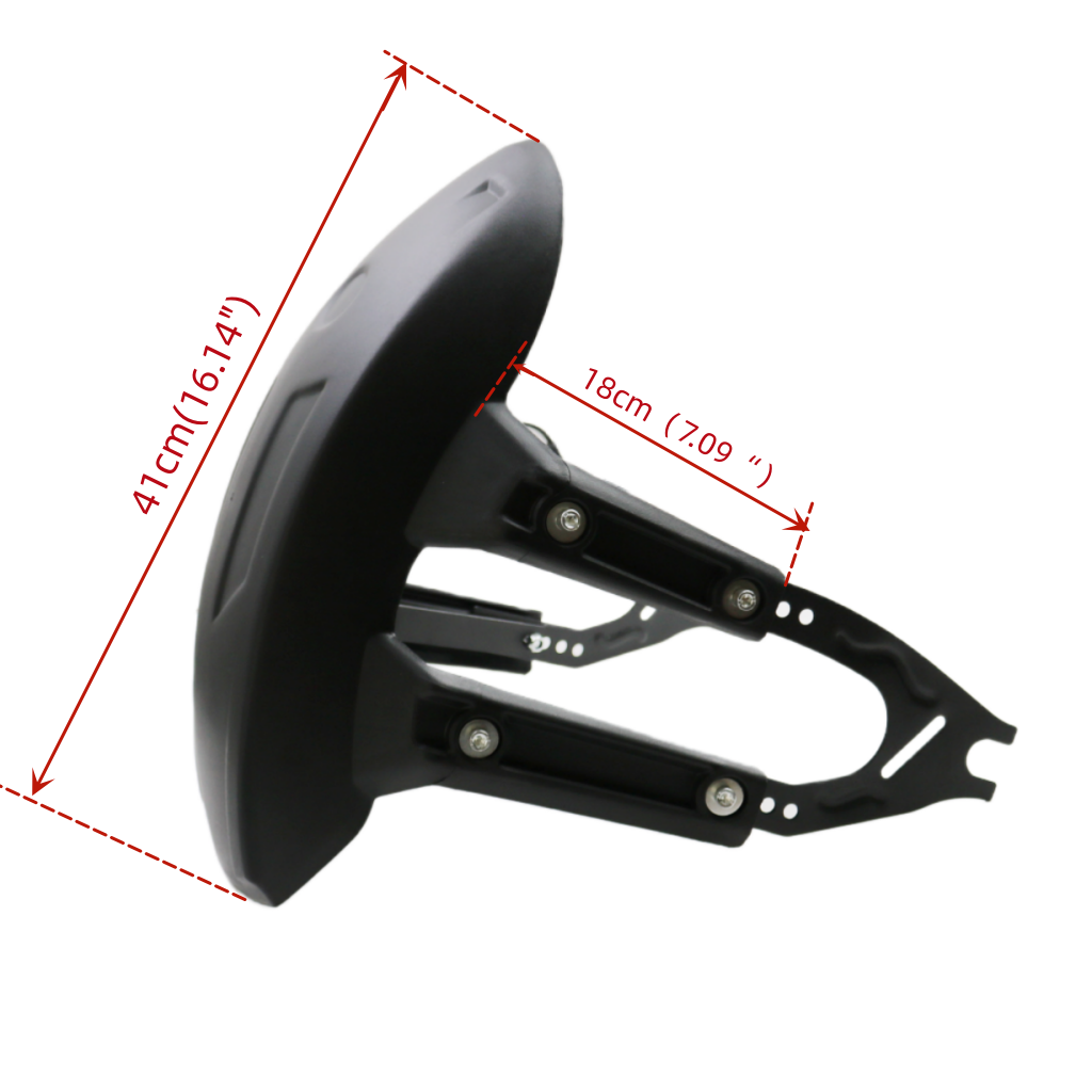 Black Rear Adjustable Fender Mudguard Mud Guards Rear Wheel Splash ...