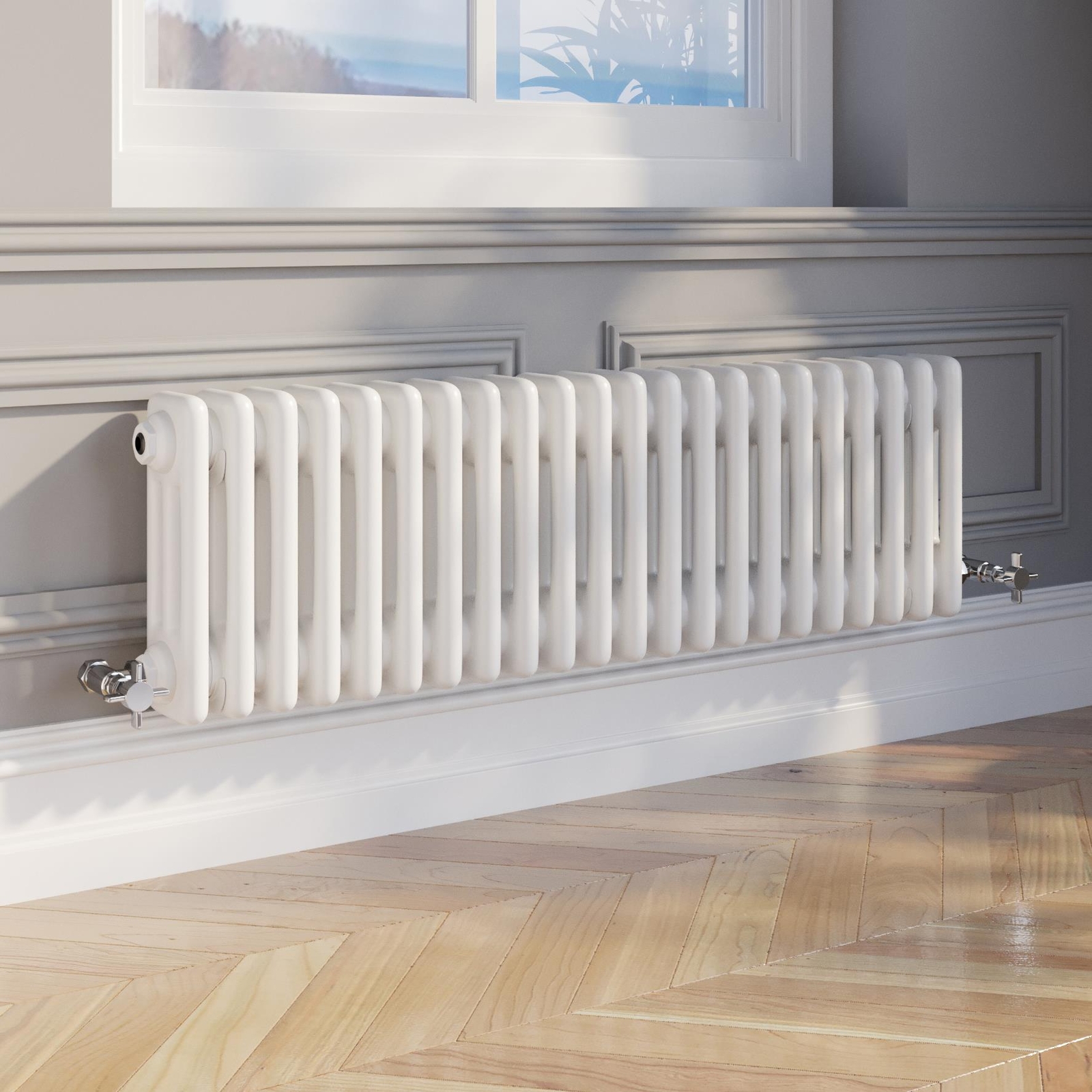Traditional Colosseum Horizontal Triple Bar Column Radiator 300x1010mm ...