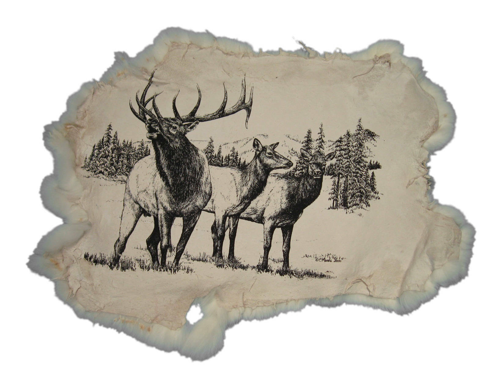 Printed Rabbit Skin: Elk Trio (188-BF-01) Y3K | eBay