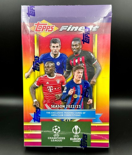 2022/23 Topps Finest Flashbacks UEFA Club Competitions Soccer Hobby Box ...