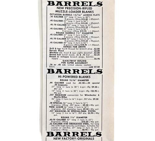 Numrich Arms NY Gun Barrel 1964 Advertisement Hunting Accessories ...