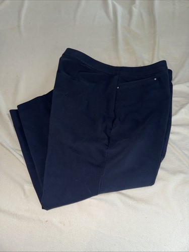 CJ Banks Pants Womens 18W Average Pull On Ankle Blue Pockets Signature ...