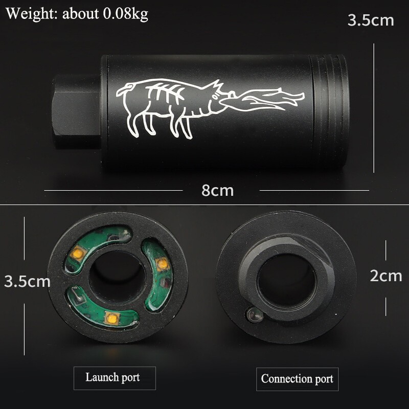 NEW Airsoft Spitfire Tracer Flash Unit (14mm CCW - Full Metal ...